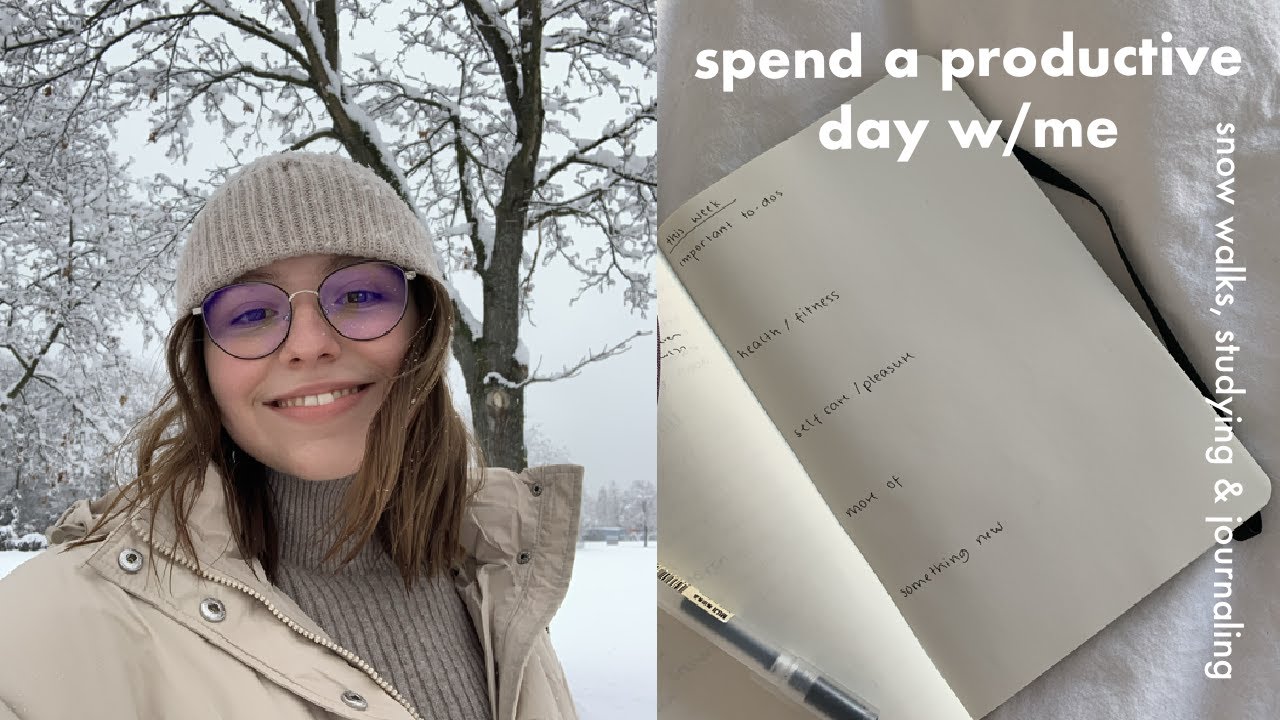 vlog | spend a productive day with me (studying, journaling, ...) - YouTube