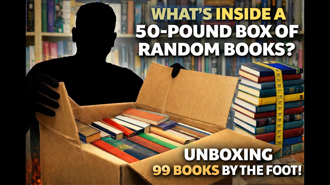 What’s Inside a 50-Pound Box of Random Books? Unboxing 99 Books by the ...