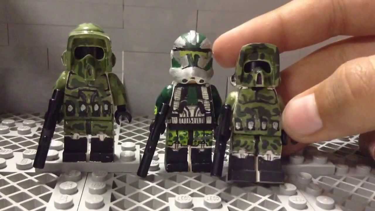 Lego Star Wars Custom Figures: Kashyyyk ARF Troopers and Commander Gree ...