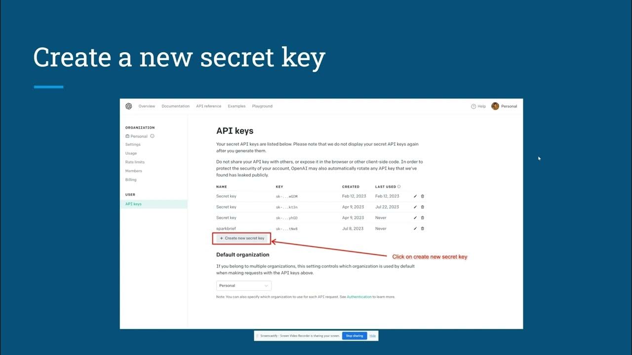How to create an OpenAI API Account and get an API Key - YouTube