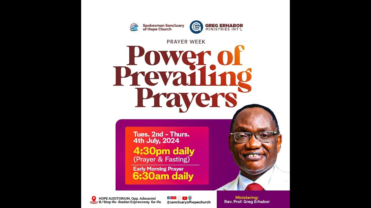 POWER OF PREVAILING PRAYERS || FASTING AND PRAYER || DAY 3 || 04-07 ...