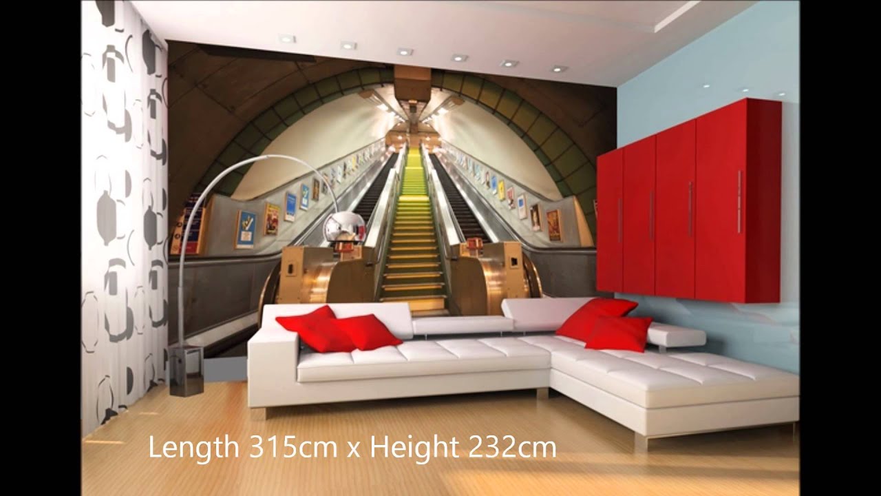 London Underground Wall Mural Video - YouTube