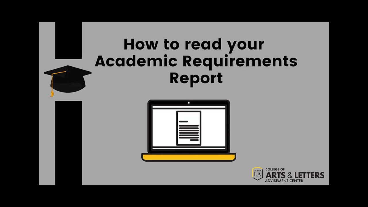 How to Read Your Academic Requirements Report - YouTube