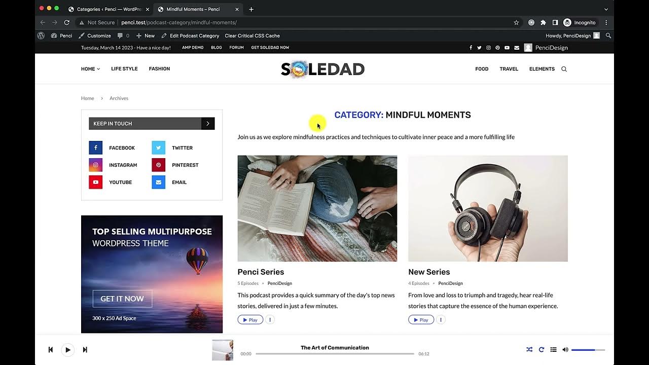 How to Build a Podcast Website with WordPress? | Soledad WP Theme Tutorial - YouTube