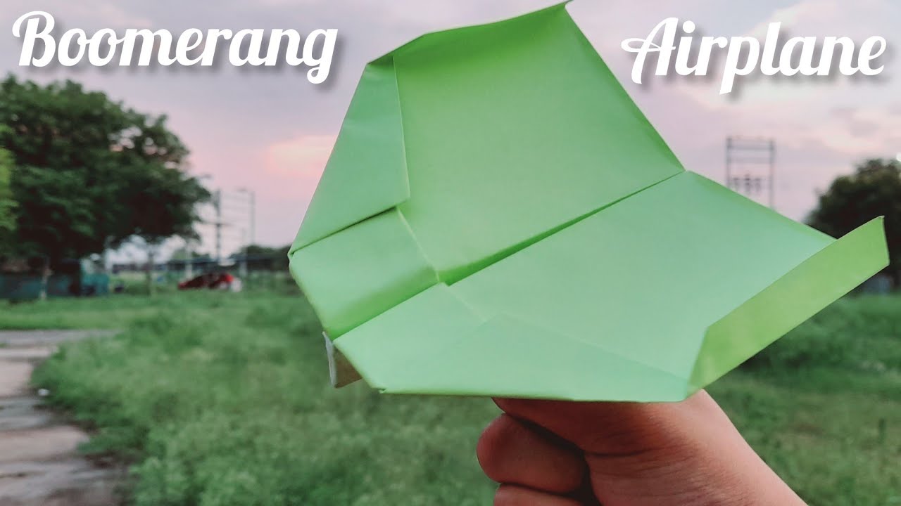 How to make a paper airplane that works like a boomerang#boomerang# ...