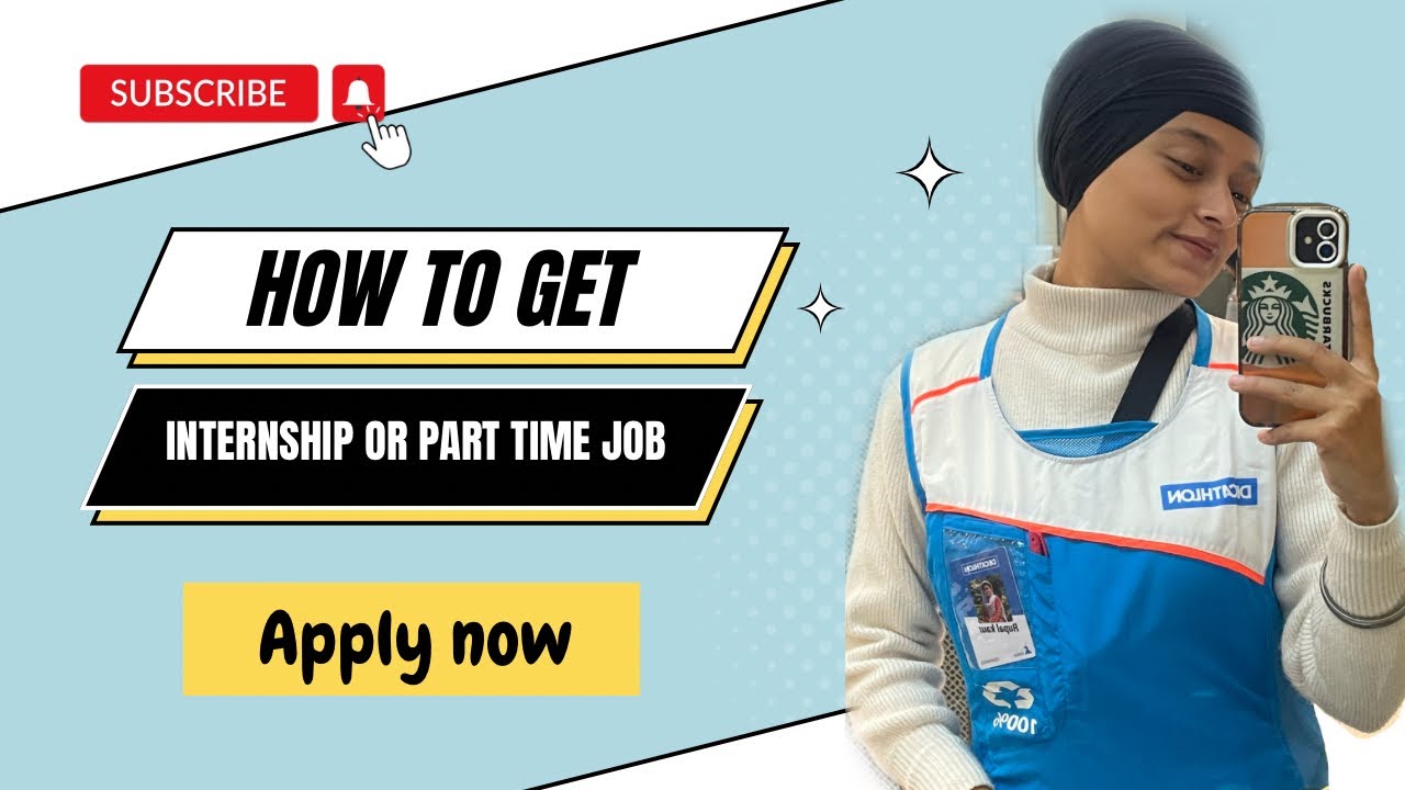 How I got my first internship || how to apply for internships or part ...
