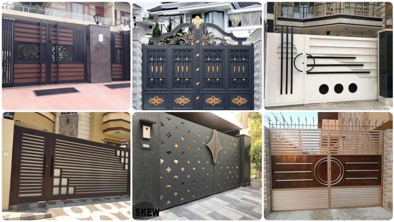 Sliding Gate Design | Main Gate Pillar Design | Iron Gate Designs ...