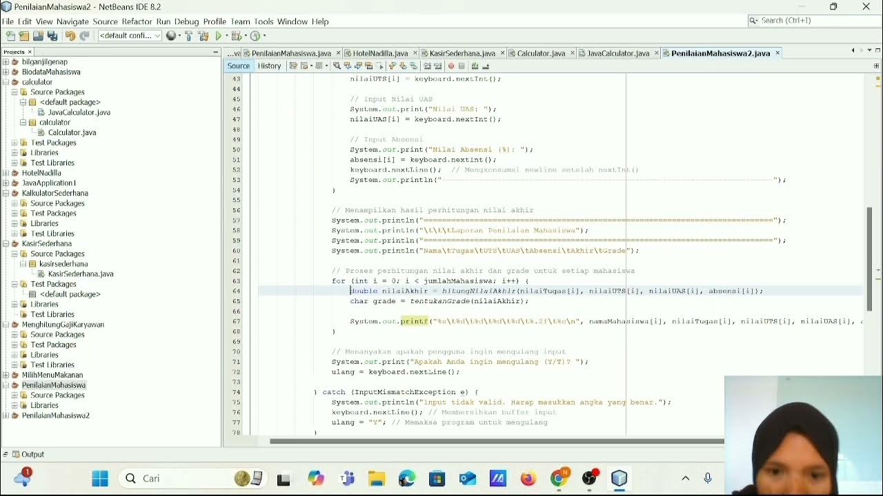 Tutorial Java : Membuat Penilaian Mahasiswa ( kelompok 1 ) - YouTube