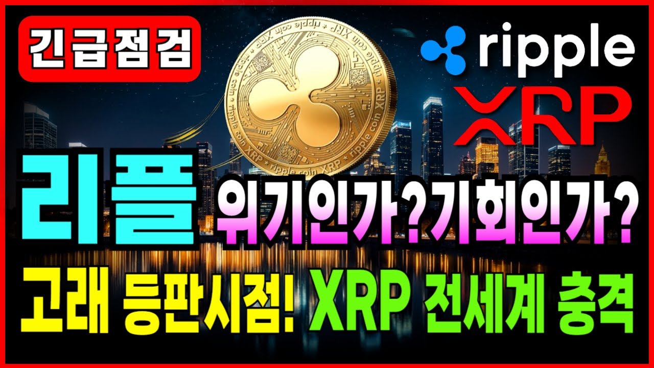 리플 코인 전망⭐결정적 변곡점은 여기입니다 고래들 싹 쓸어간다 현금준비 기회가 온다 리플 리플전망 Xrp 엑스알피 리플코인 Youtube