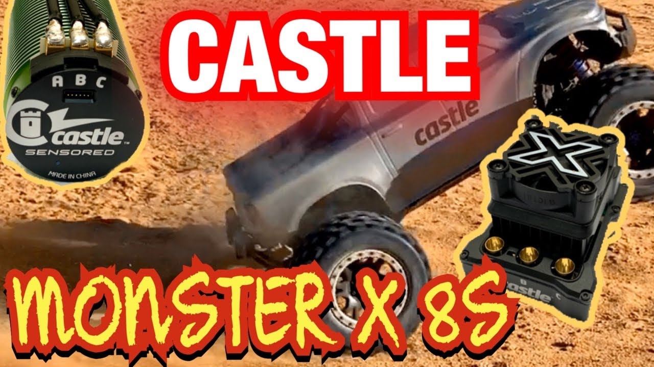 Castle Mamba Monster X 8s with Sensored 2028 800kv Motor TEST - YouTube