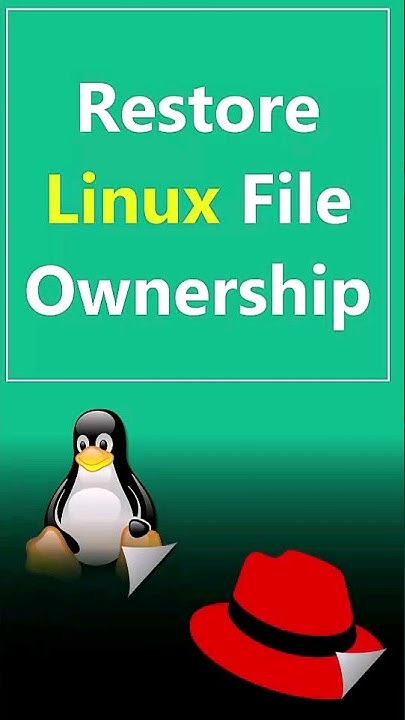 How to Restore Linux File Ownership #linuxtips #linux_tutorial - YouTube