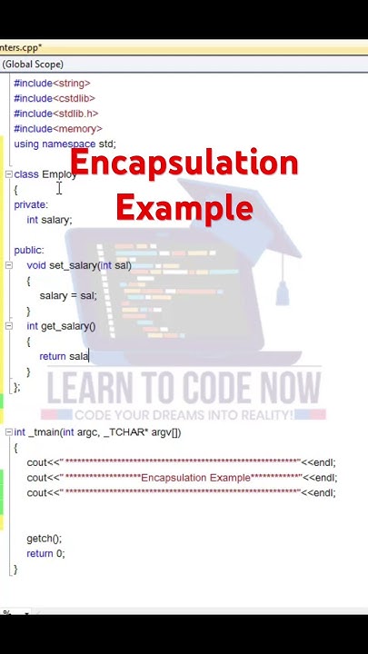 Encapsulation in C++ | Encapsulation in OOP | #shorts #ytshorts #youtubeshorts #learning - YouTube