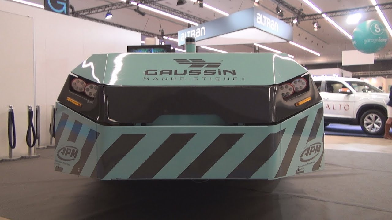 Gaussin APM Autonomous Prime Mover Tractor Truck Exterior and Interior ...
