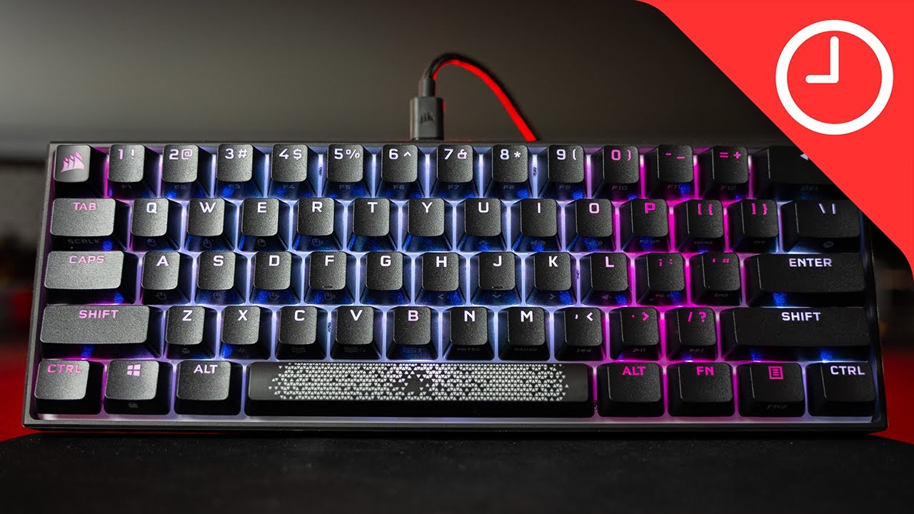 Corsair K65 RGB Mini Review: The fastest 60% keyboard - YouTube