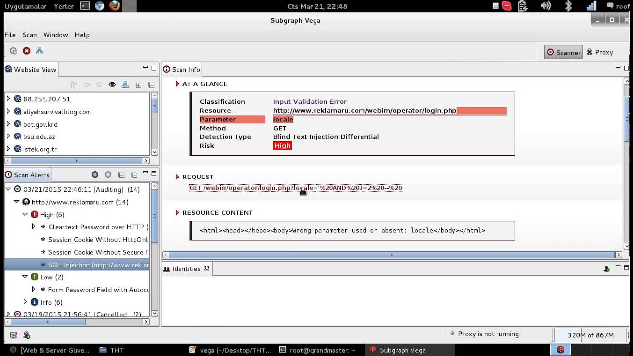 Kali Linux - Vega Kullanımı - YouTube