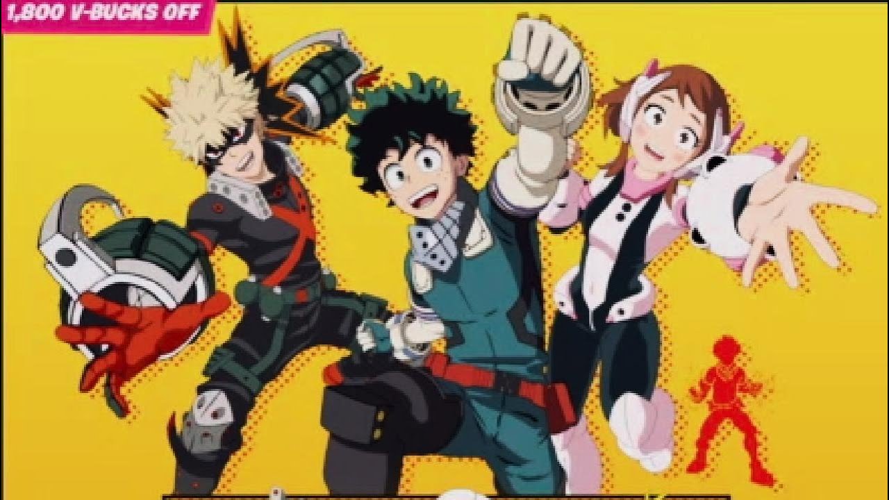 All NEW Class 1-A Bundle - Fortnite & My Hero Academia Anime Collab ...