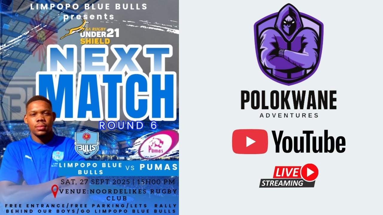 Limpopo Blue Bulls v Pumas | Under 21 | SA Rugby Shield 2025 | Round 6 ...