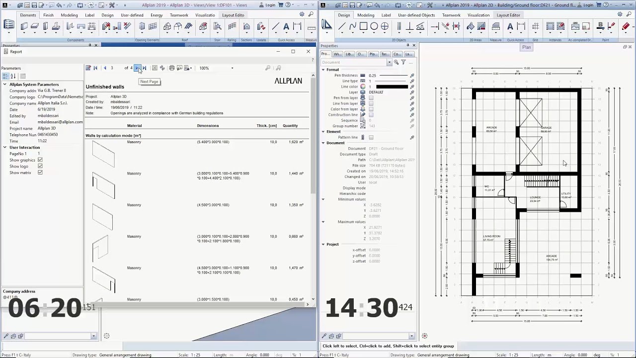 Allplan 2D vs 3D - YouTube