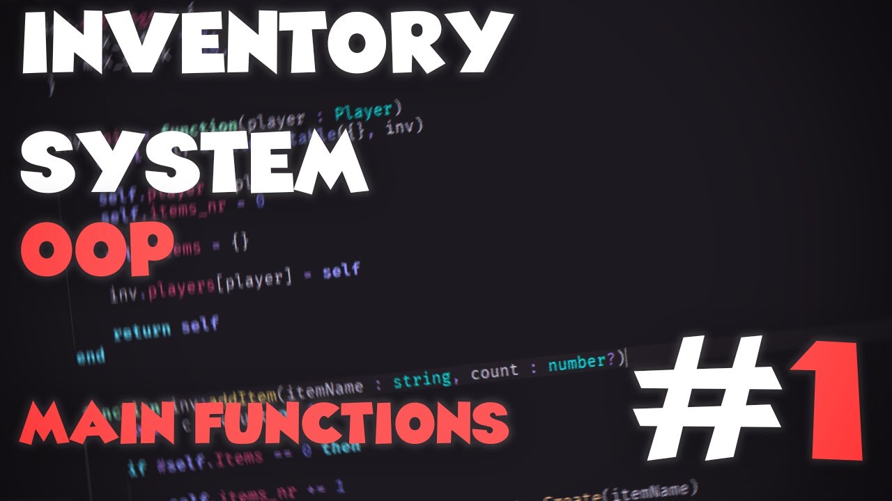 Inventory System OOP | Roblox Tutorial | Part1 - YouTube