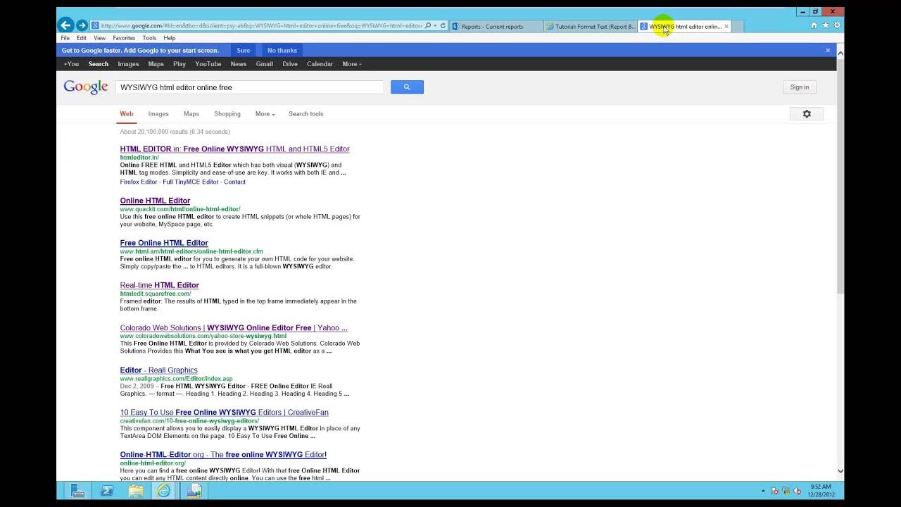 Report Builder 3.0 for SQL Server 2012 Part 4C: How to add HTML to your ...