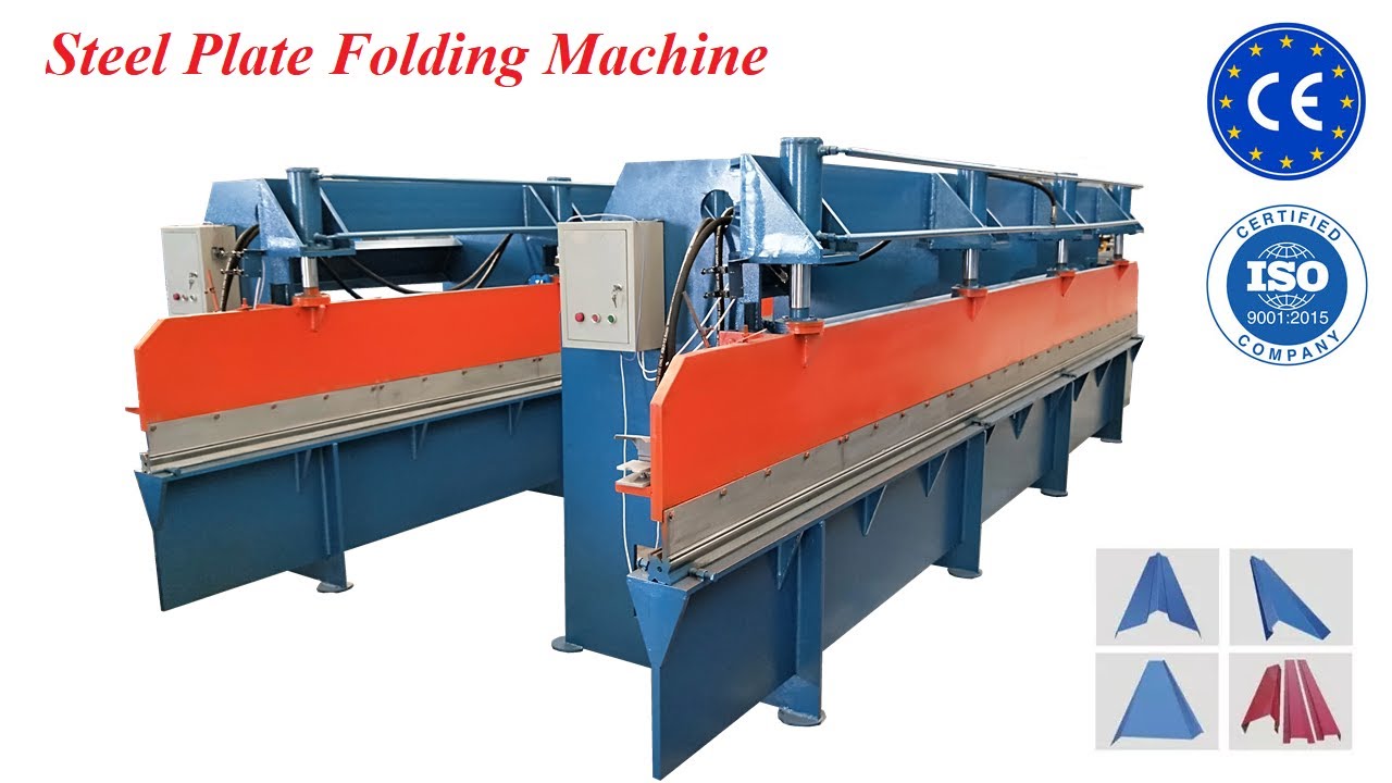 Steel Plate Folding Machine - YouTube