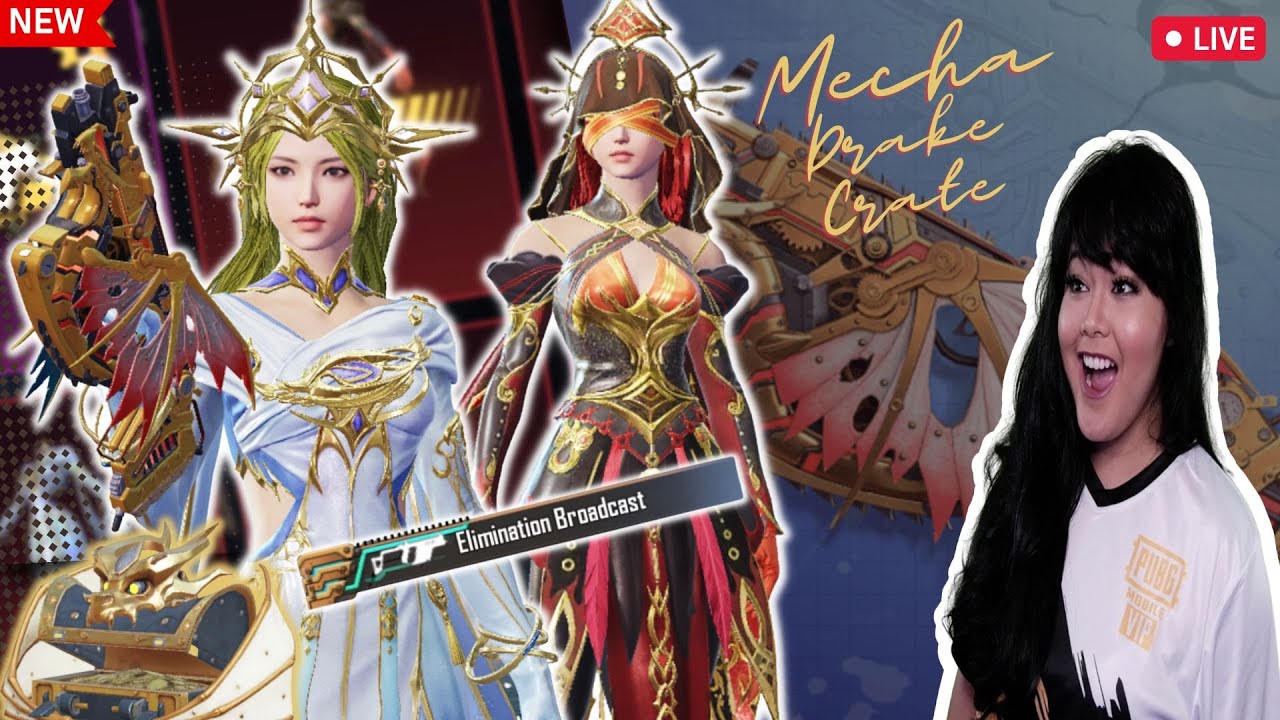 🔴 LIVE | Vector On-Hit Effect Upgradable 😱 | Mecha Drake Crate | PUBG ...