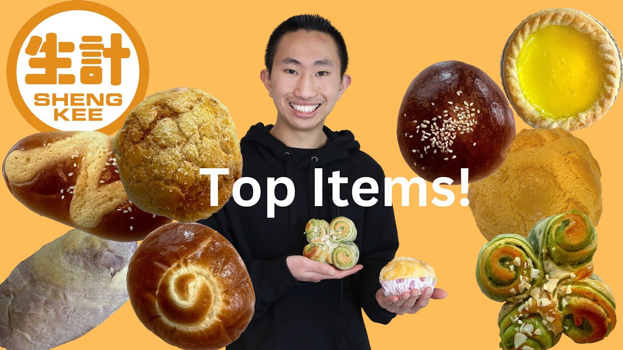 Trying The MOST POPULAR Items At Sheng Kee Bakery! - YouTube