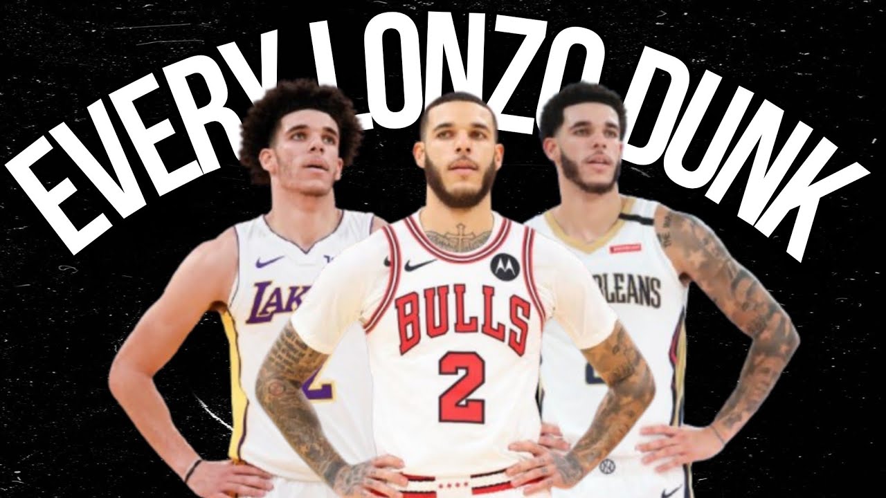 Every Lonzo Ball Dunk Of His NBA Career - YouTube