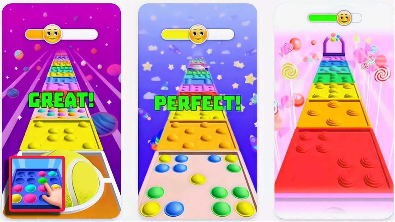 Pop It Step - All Levels - Gameplay Walkthrough Android, iOS - YouTube