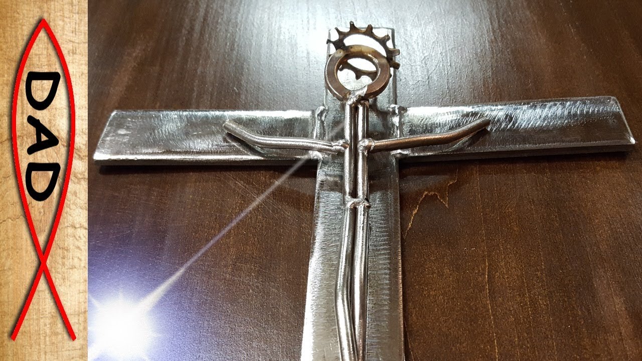 Metal art... making a crucifix! - YouTube