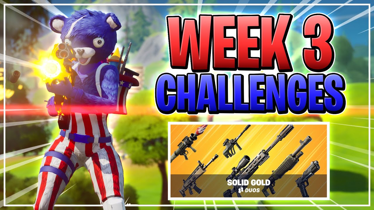 WEEK 3 CHALLENGES I SOLID GOLD - Dansk Fortnite - YouTube