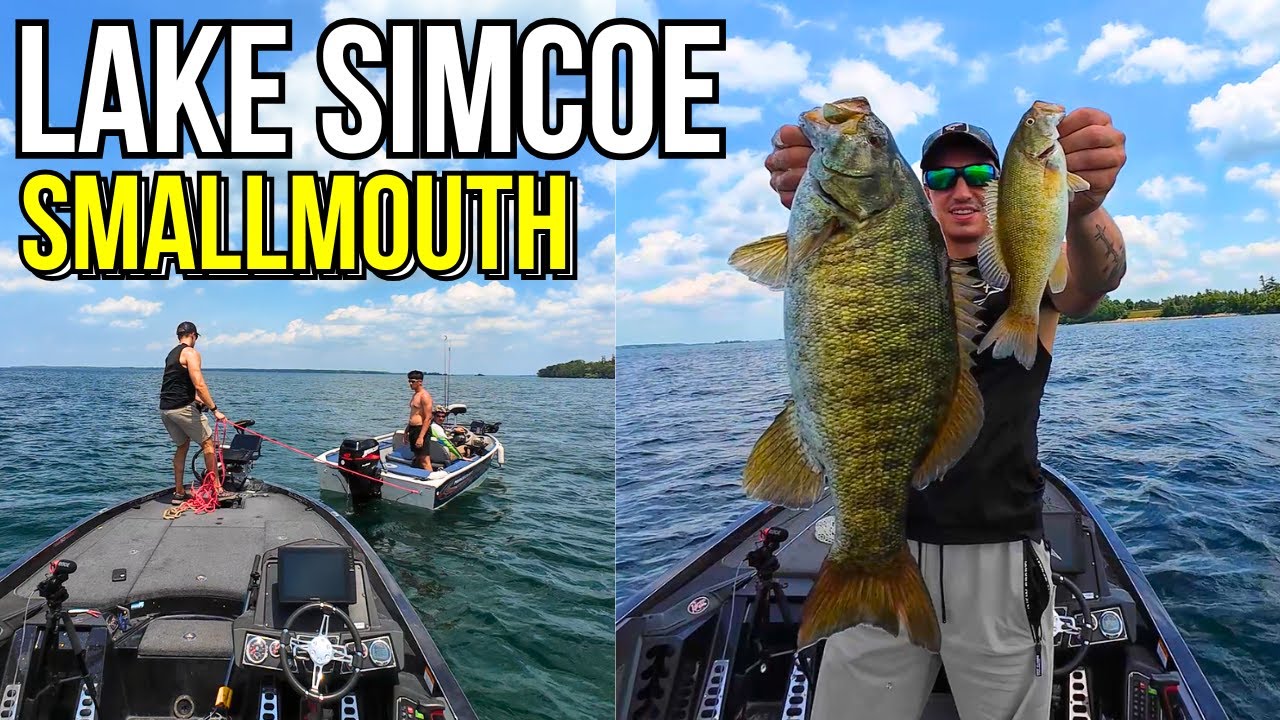Finesse Fishing for Smallmouth Bass on Lake Simcoe (I got TOWED) - YouTube