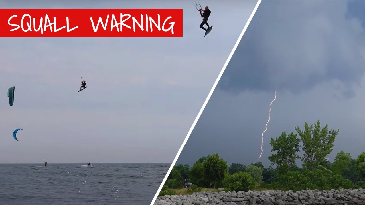 Squall Warning in Effect - Kitesurfing VLOG #38 - YouTube
