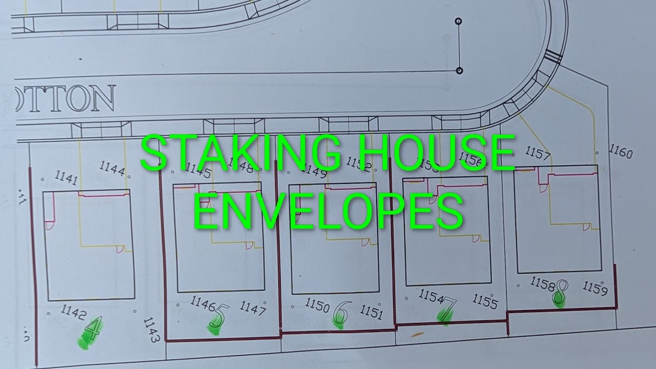 How to Survey. STAKING house envelopes/corners - YouTube