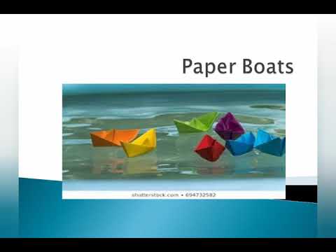 CLASS - 5, ENGLISH, POEM - 3 'PAPER BOATS' - YouTube