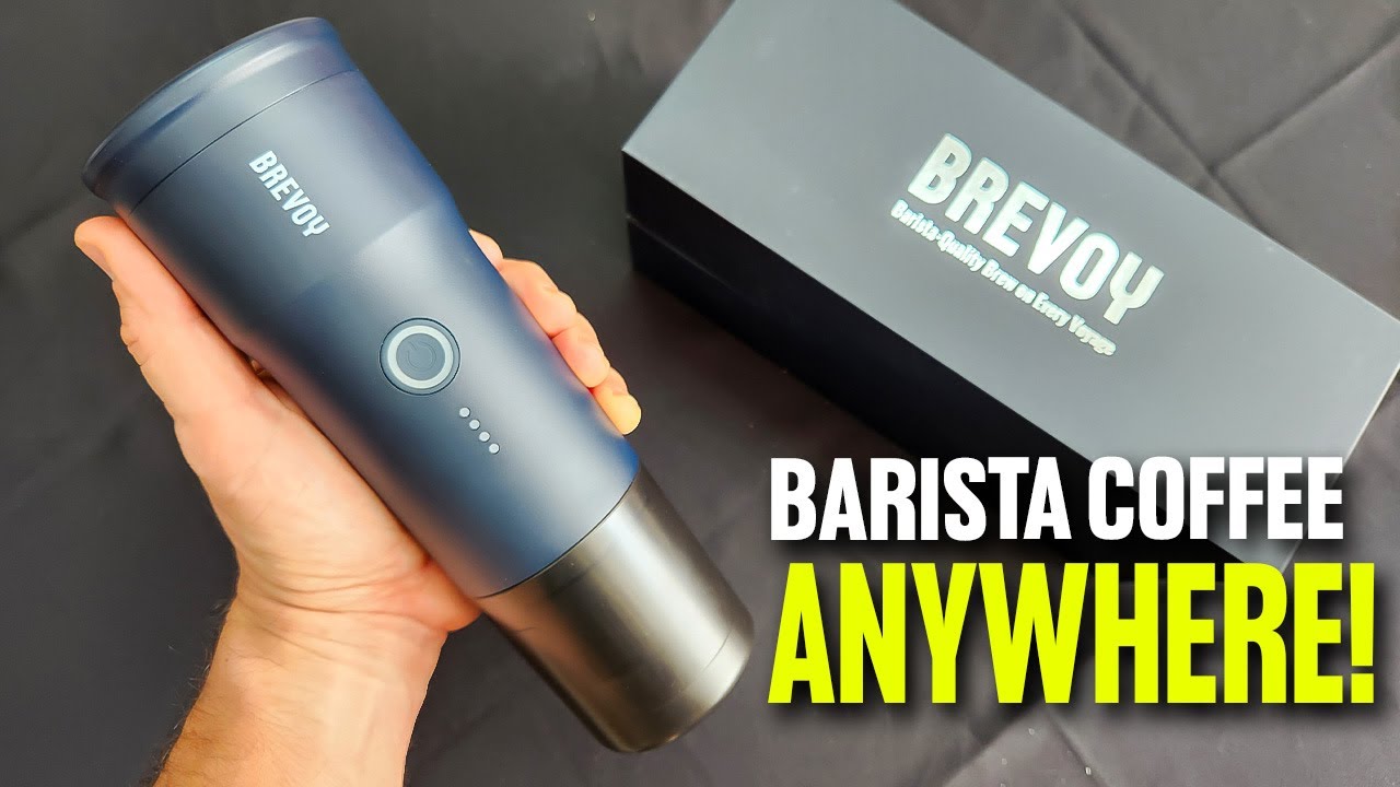 BREVOY Portable Espresso Maker Review // BARISTA COFFEE ANYWHERE - YouTube
