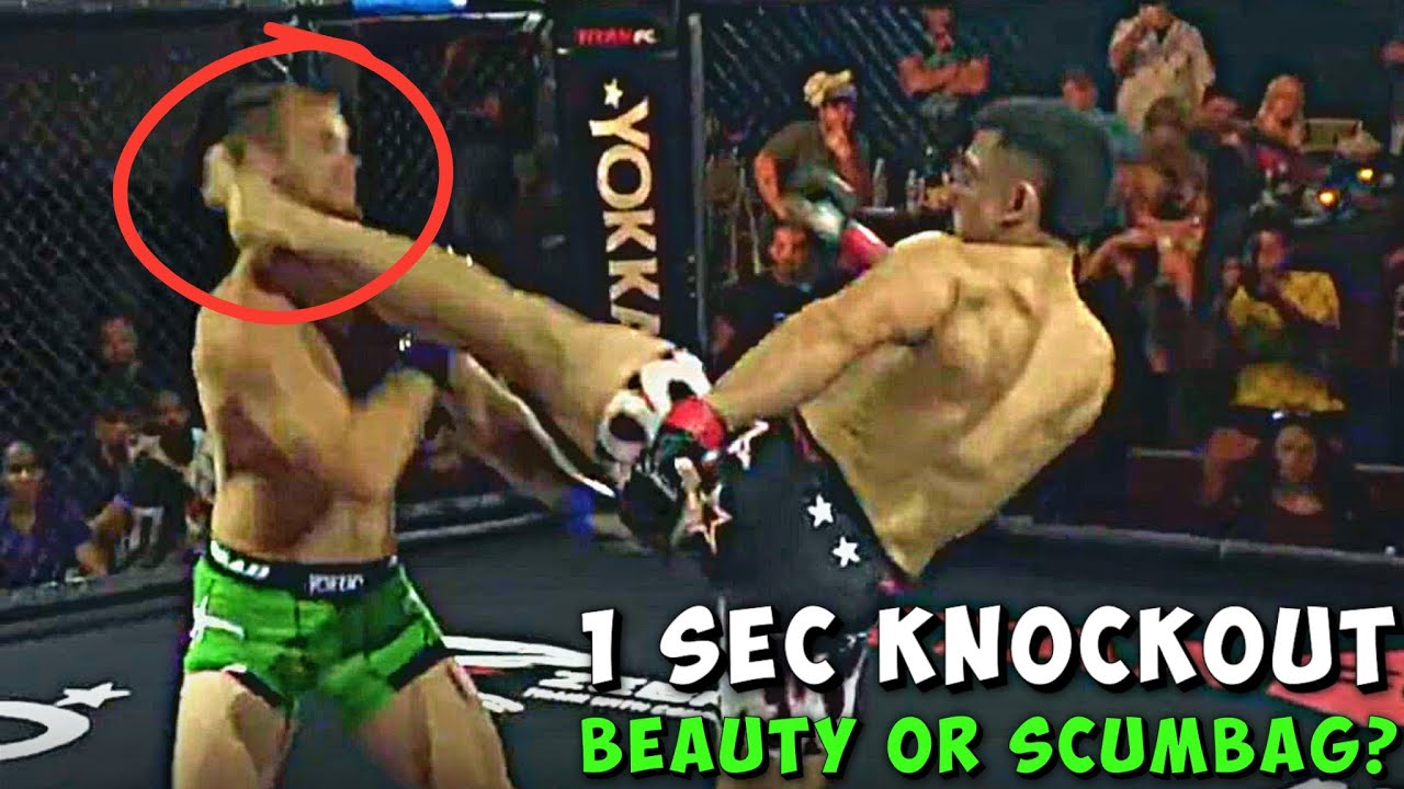 1 SECOND KNOCKOUT!?😱 | Fastest KO in MMA History at Titan FC 83 | MMA ...