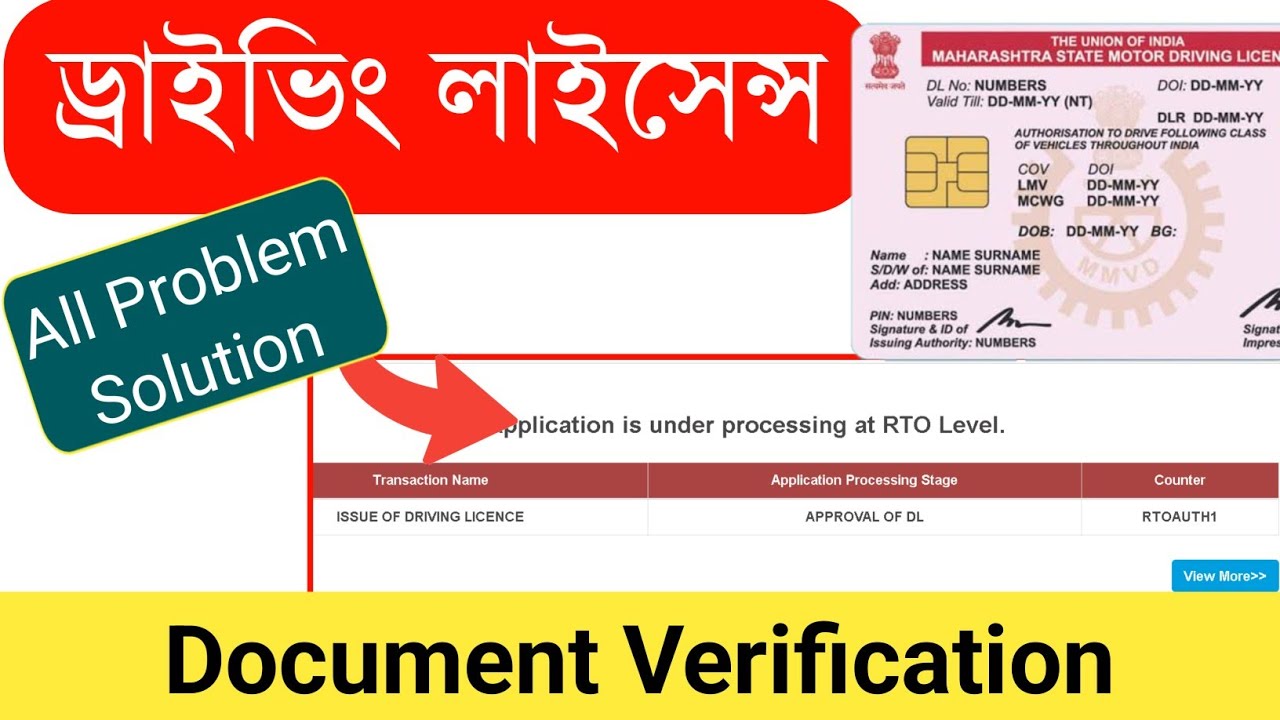 Driving Licence Documents Verification | After DL test what documents ...