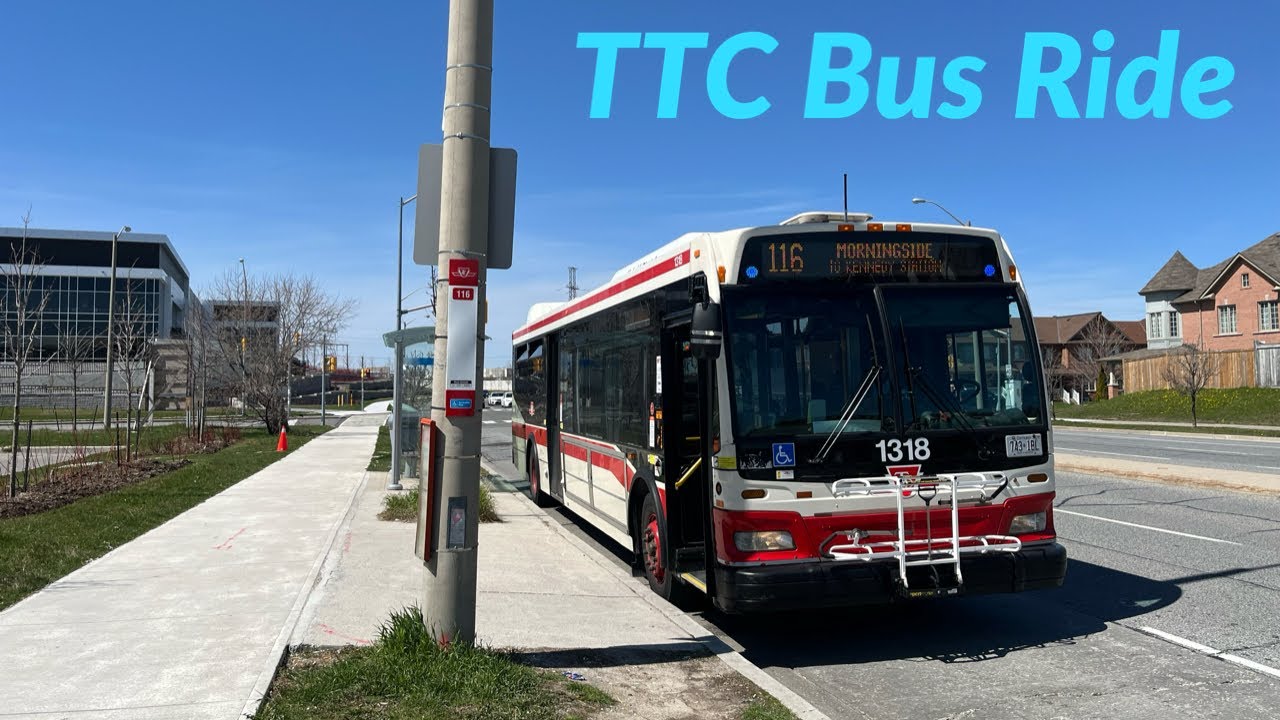 Toronto TTC 116 Morningside Bus Ride - Finch Avenue East to Guilwood ...