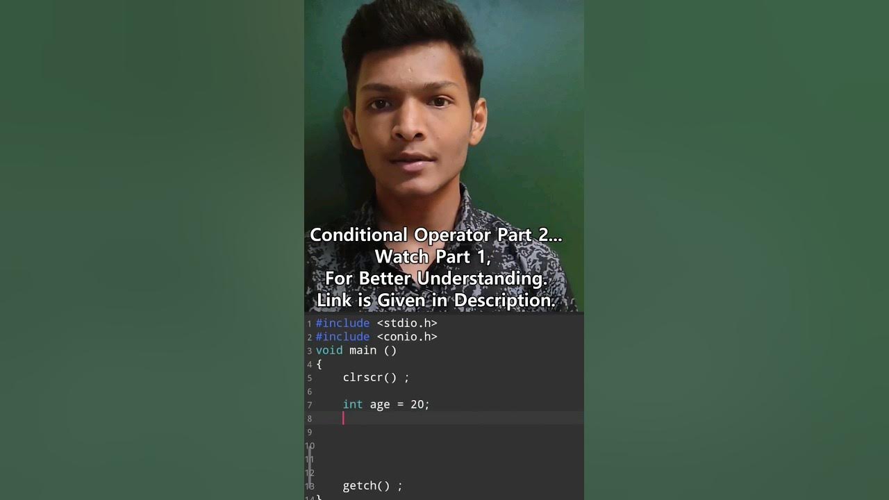 Conditional Operator Part 2 | What is Ternary Operator in C ... Conditional Operator Part 2 | What is Ternary Operator in C ...