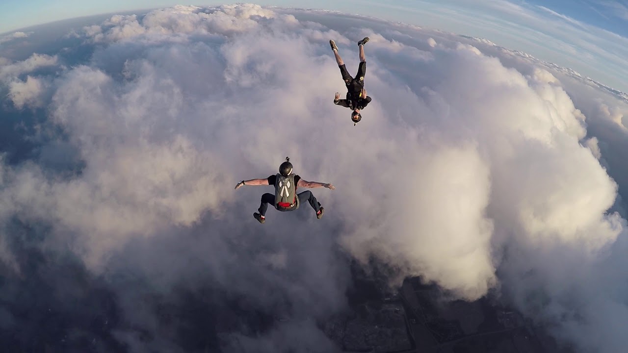 Skydive Swoop, Waterdown Ontario. Skydiving through the clouds - YouTube