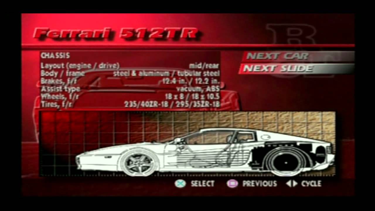 The Need For Speed (PS1) - Car Showcase: Ferrari 512TR - YouTube