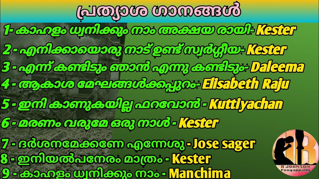 Non stop Hits of Jayan Marayamuttam//Devotional Malayalam Christian ...