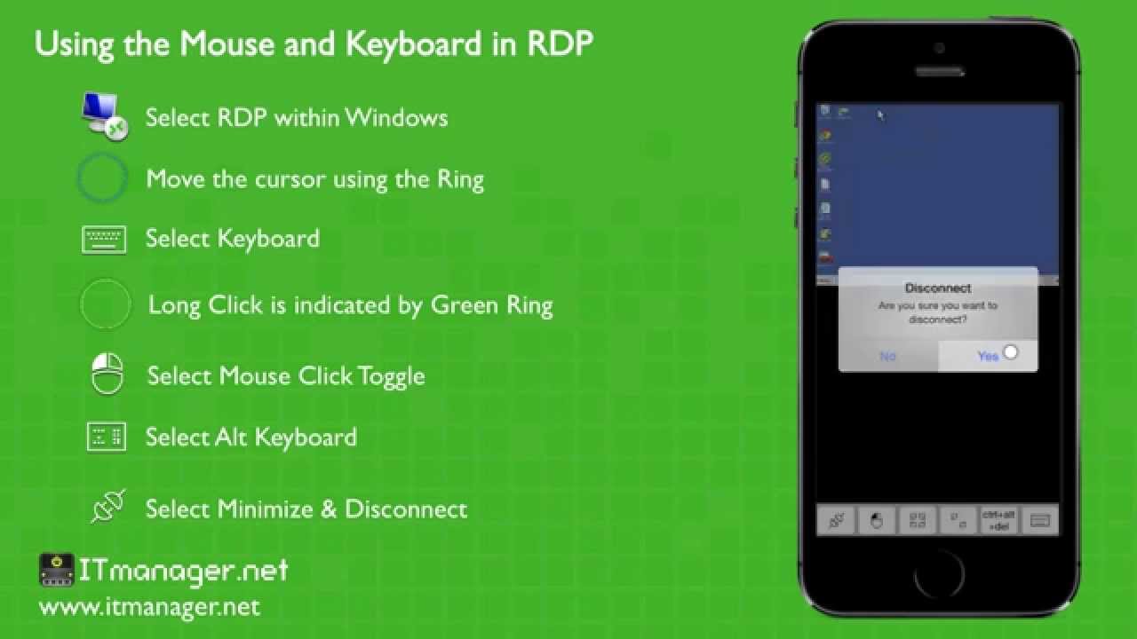 ITmanager.net - Using Mouse/Keyboard in RDP on iOS - YouTube