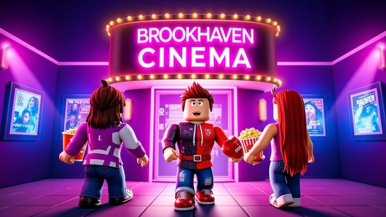 JUNIN FOI ASSISTIR UM FILME NO CINEMA DO BROOKHAVEN | ROBLOX ...