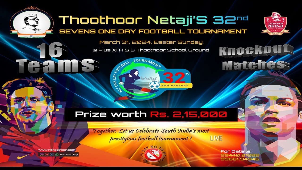 Thoothoor Nethaji's 32nd Sevens One day Football Tournament (31-03-2024 ...
