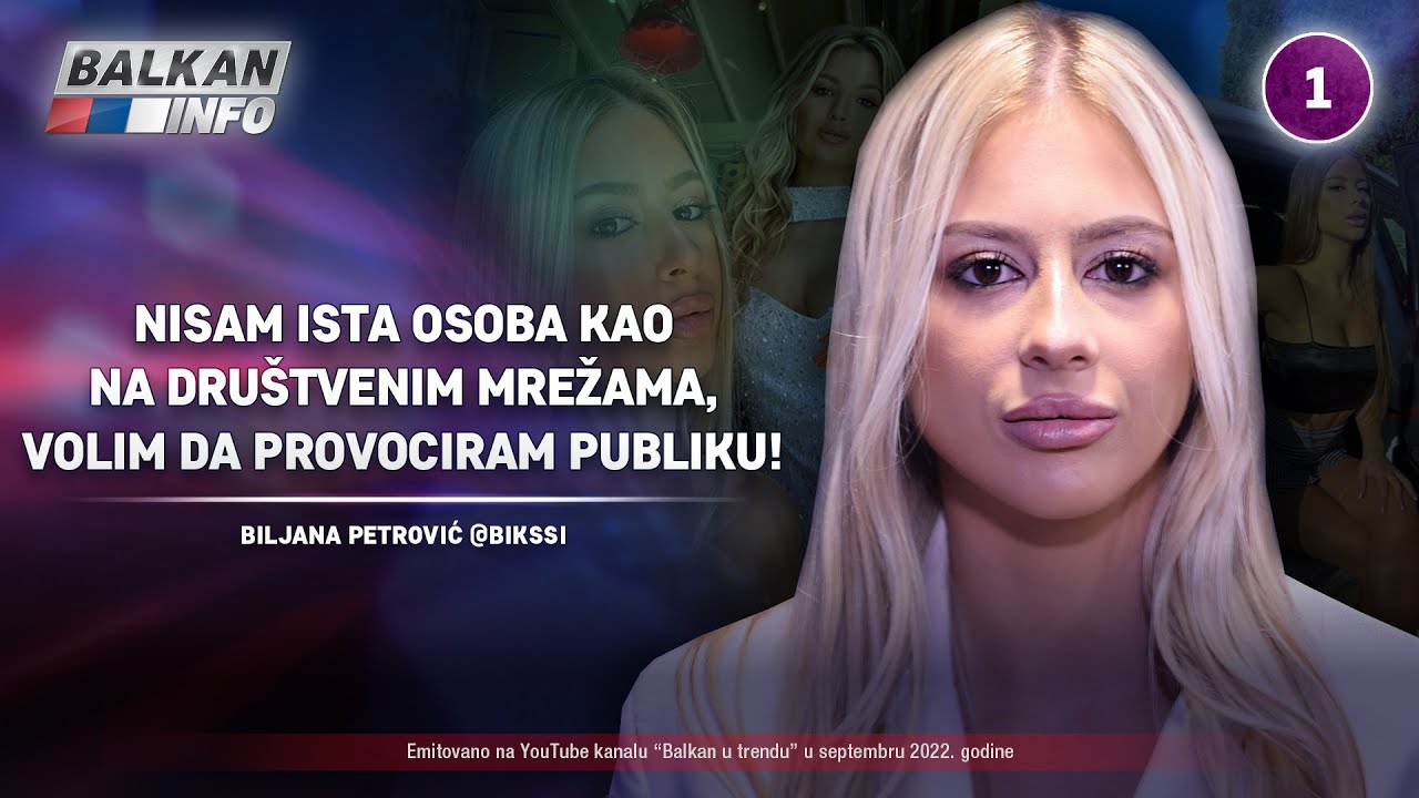 INTERVJU: Biljana Petrović - Nisam ista kao na mrežama, volim da provociram publiku! (20.9.2022 ...
