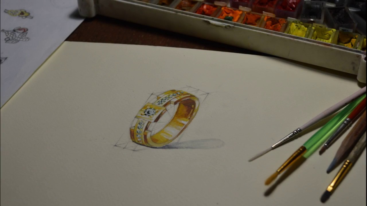 how to draw a quick sketch of ring - YouTube