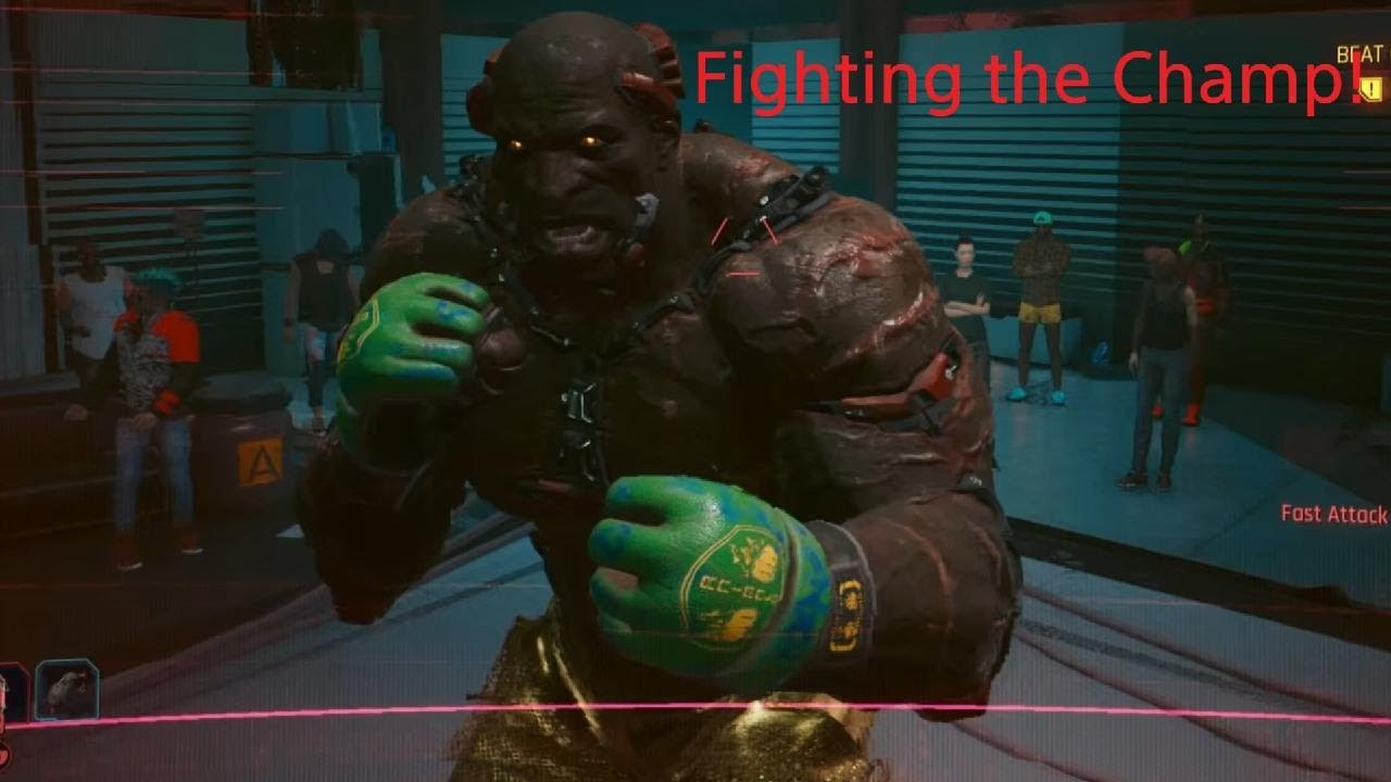 Cyberpunk 2077 championship boxing - YouTube