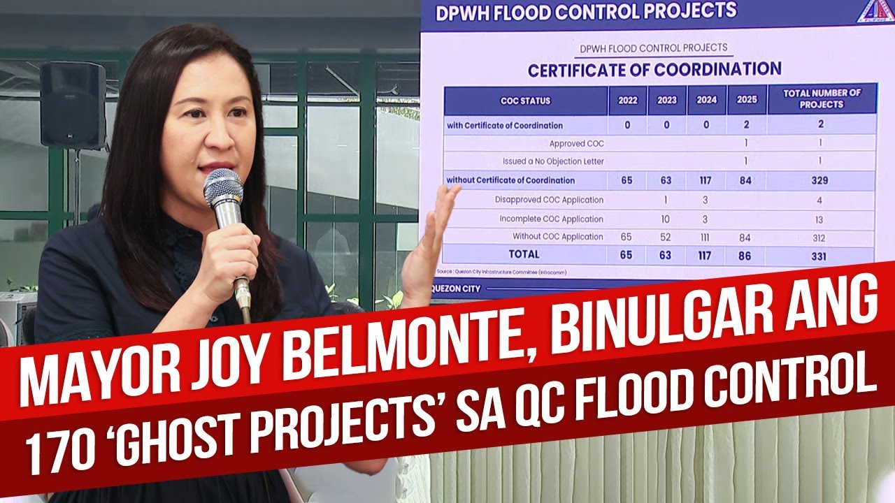 LIVE: MAYOR JOY BELMONTE, BINULGAR ANG 170 ‘GHOST PROJECTS’ SA QC FLOOD ...